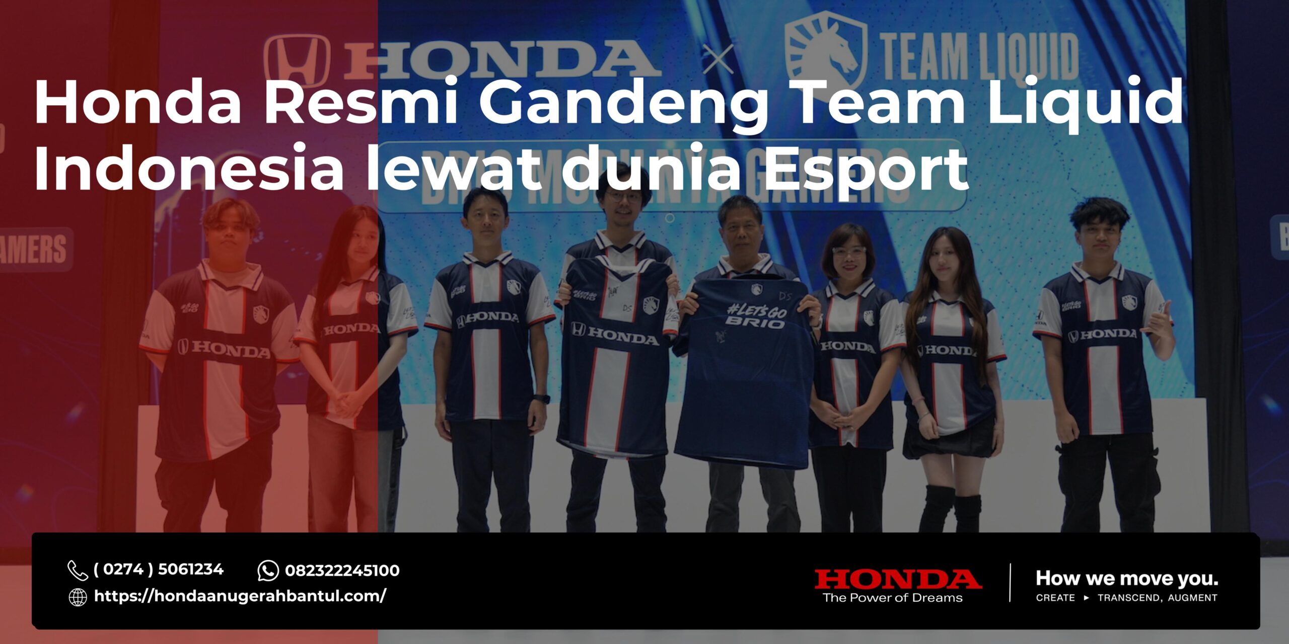 Honda Resmi Gandeng Team Liquid Indonesia lewat dunia Esport - Honda Anugerah Bantul