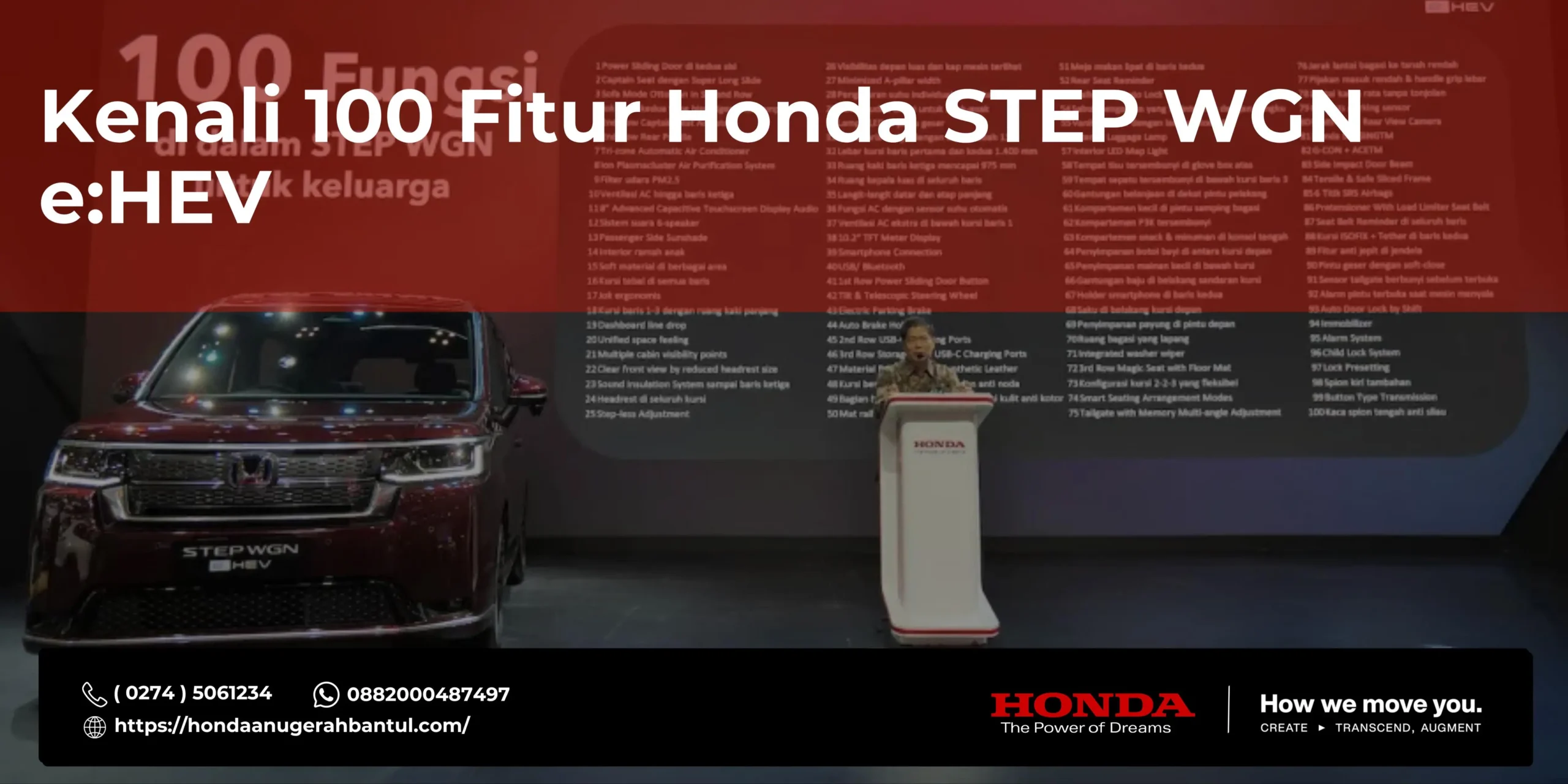 Kenali 100 Fitur Honda STEP WGN e:HEV - Honda Anugerah Bantul